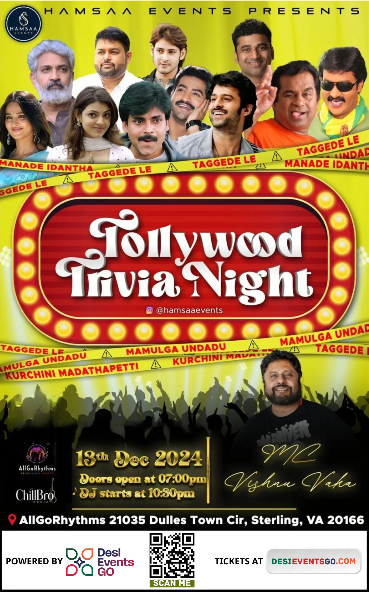Tollywood Trivia & DJ Night Extravaganza!
