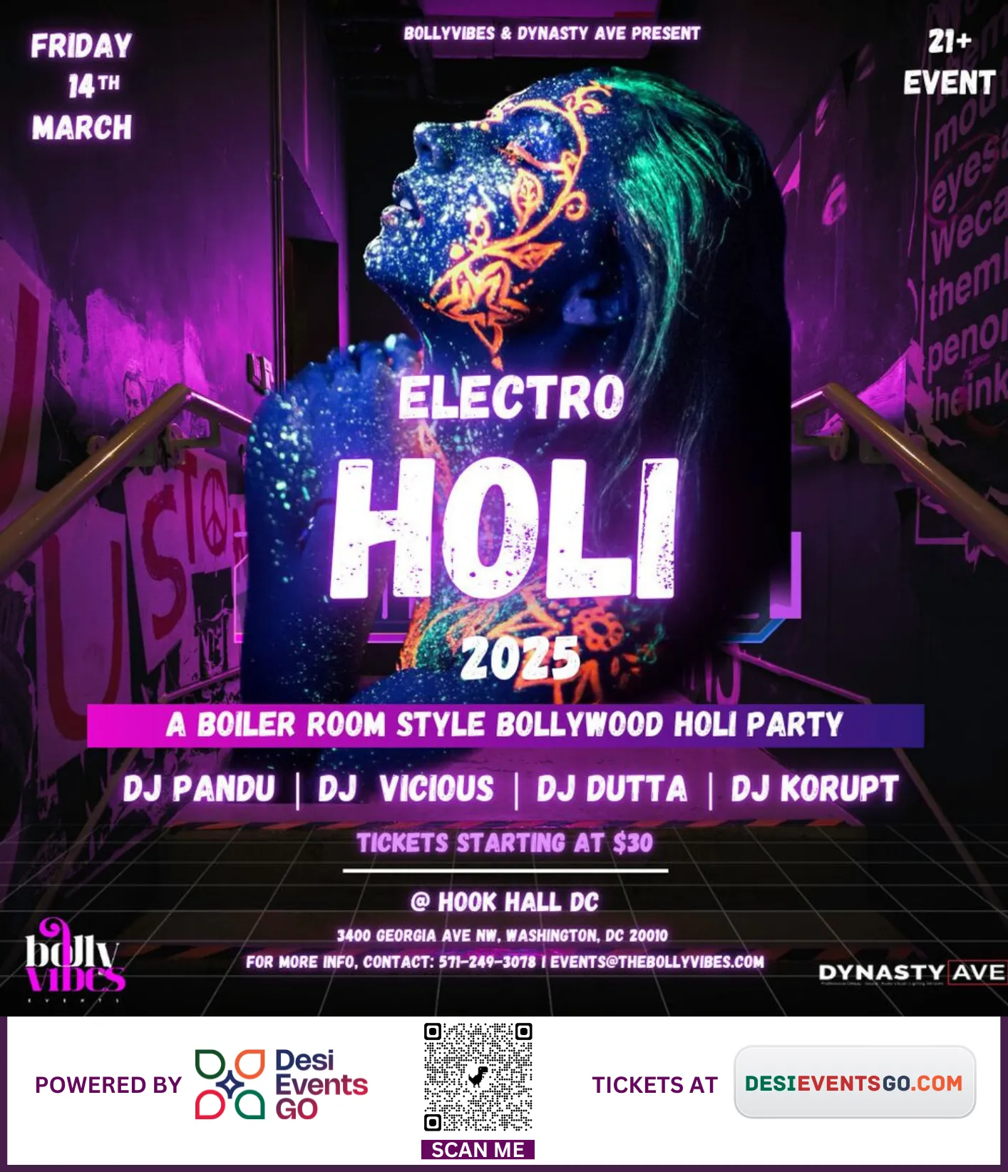 Electro Holi 2025 (DMVs BIGGEST BOILER ROOM STYLE HOLI PARTY)