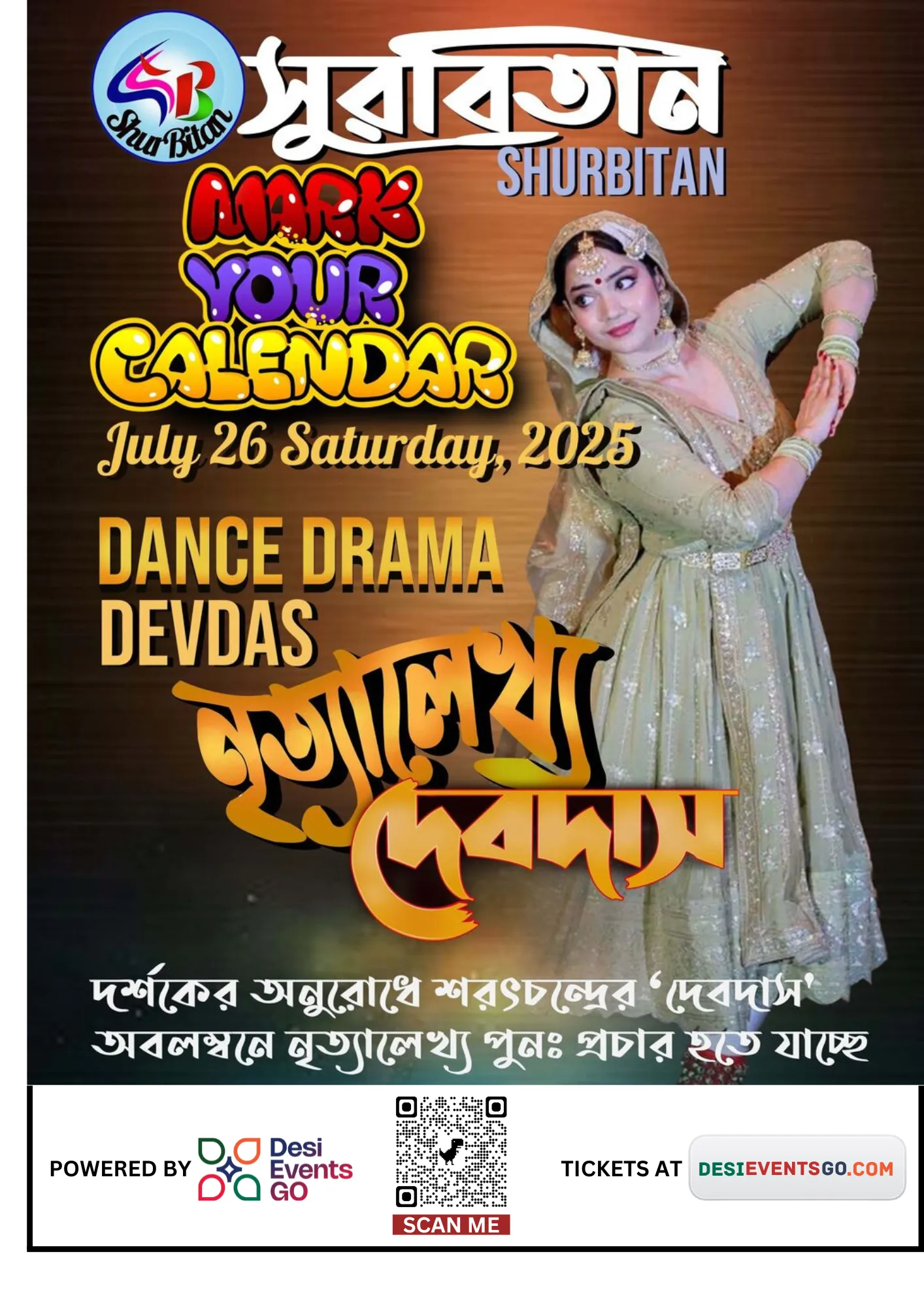 Devdas - Dance Drama, is here again for Popular Demand!